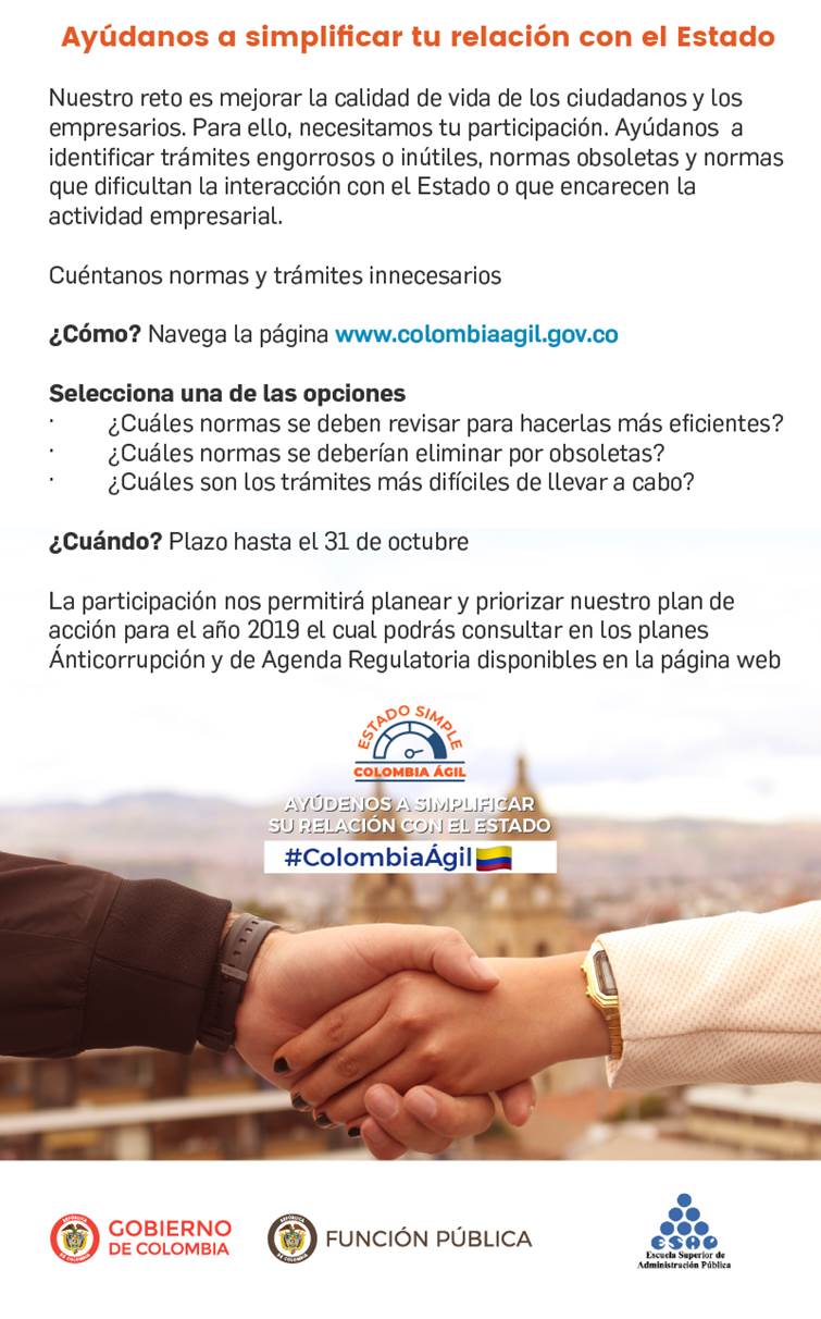 “Estado simple, Colombia Ágil” – EAAA del Espinal E.S.P